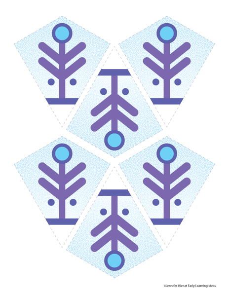 Snowflake Matching Puzzles – Early Learning Ideas