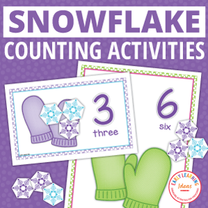 Snowflake Counting Mats 0-20 – Early Learning Ideas