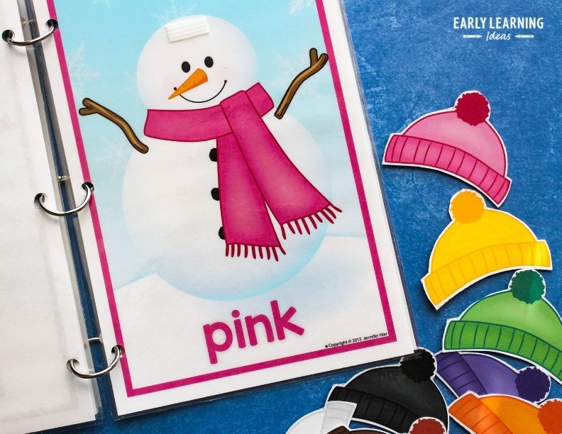 Snowman Color Matching Activities – Early Learning Ideas