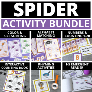 Spider Activity Bundle – Early Learning Ideas