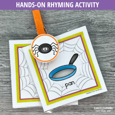 Spider Rhyming Activity – Early Learning Ideas