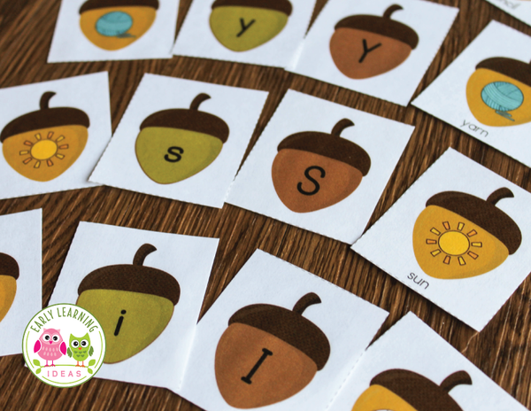 Squirrel Alphabet & Beginning Sound Activity – Early Learning Ideas