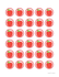 Apples Theme 0-10 Play Dough Counting Mats – Early Learning Ideas
