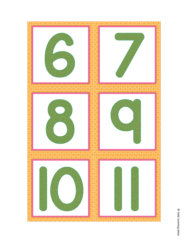 Spin, Toss, & Count 0-20 Number Activity – Early Learning Ideas