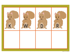 Squirrel Alphabet & Beginning Sound Activity – Early Learning Ideas