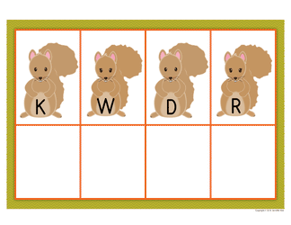 Squirrel Alphabet & Beginning Sound Activity – Early Learning Ideas