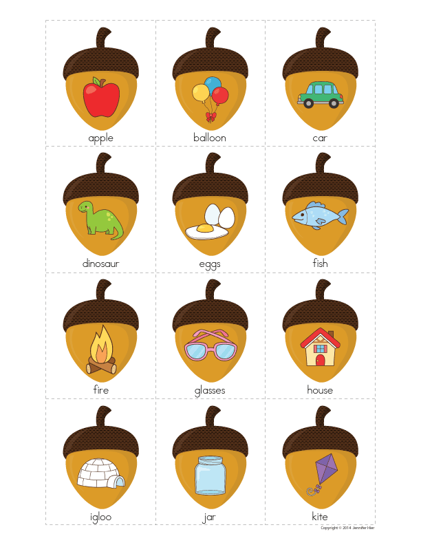 Squirrel Alphabet & Beginning Sound Activity – Early Learning Ideas