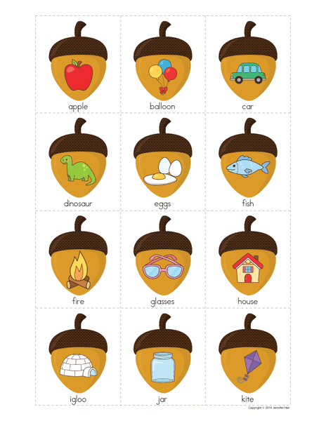 Squirrel Alphabet & Beginning Sound Activity – Early Learning Ideas