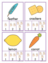Syllable Counting Clip Cards – Early Learning Ideas