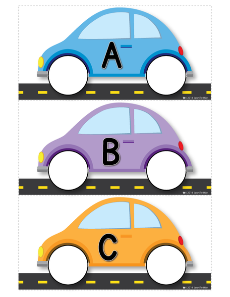 Car Alphabet Matching Activity – Early Learning Ideas