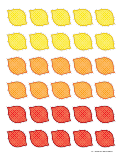 Fall Tree Counting Activity – Early Learning Ideas