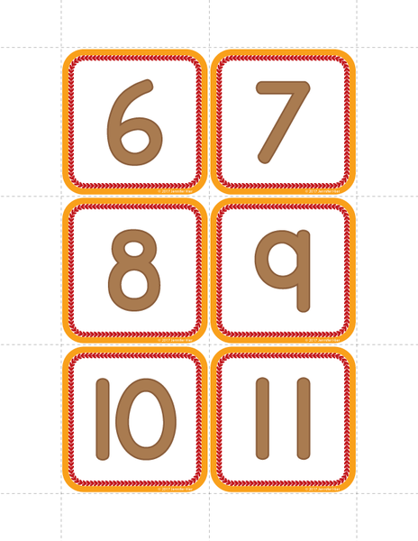 Fall Tree Counting Activity – Early Learning Ideas