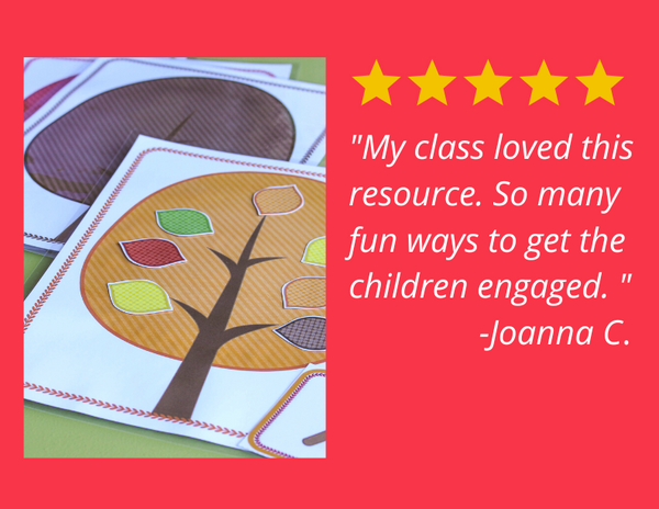 Fall Tree Counting Activity – Early Learning Ideas