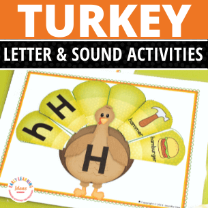 Thanksgiving Turkey Alphabet & Letter Sounds Activities – Early ...