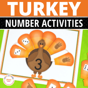 Turkey 1-10 Number Mats – Early Learning Ideas