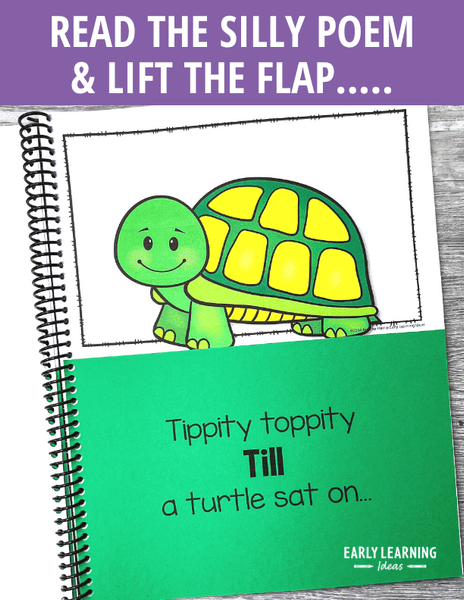 Turtle Rhyming Editable Name Book – Early Learning Ideas