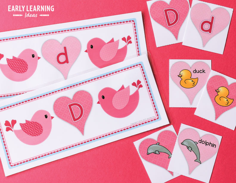 Valentine's Day Alphabet and Beginning Sound Activity – Early Learning ...