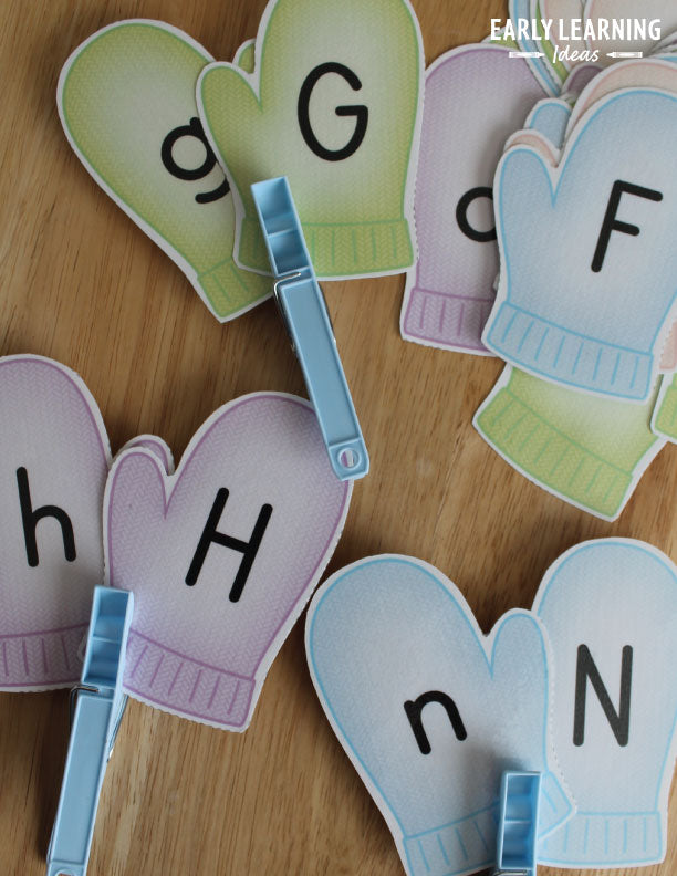 Mitten Alphabet & Beginning Sound Activity – Early Learning Ideas