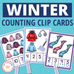 Winter Math Activities for Preschool | Winter Counting Clip Cards ...